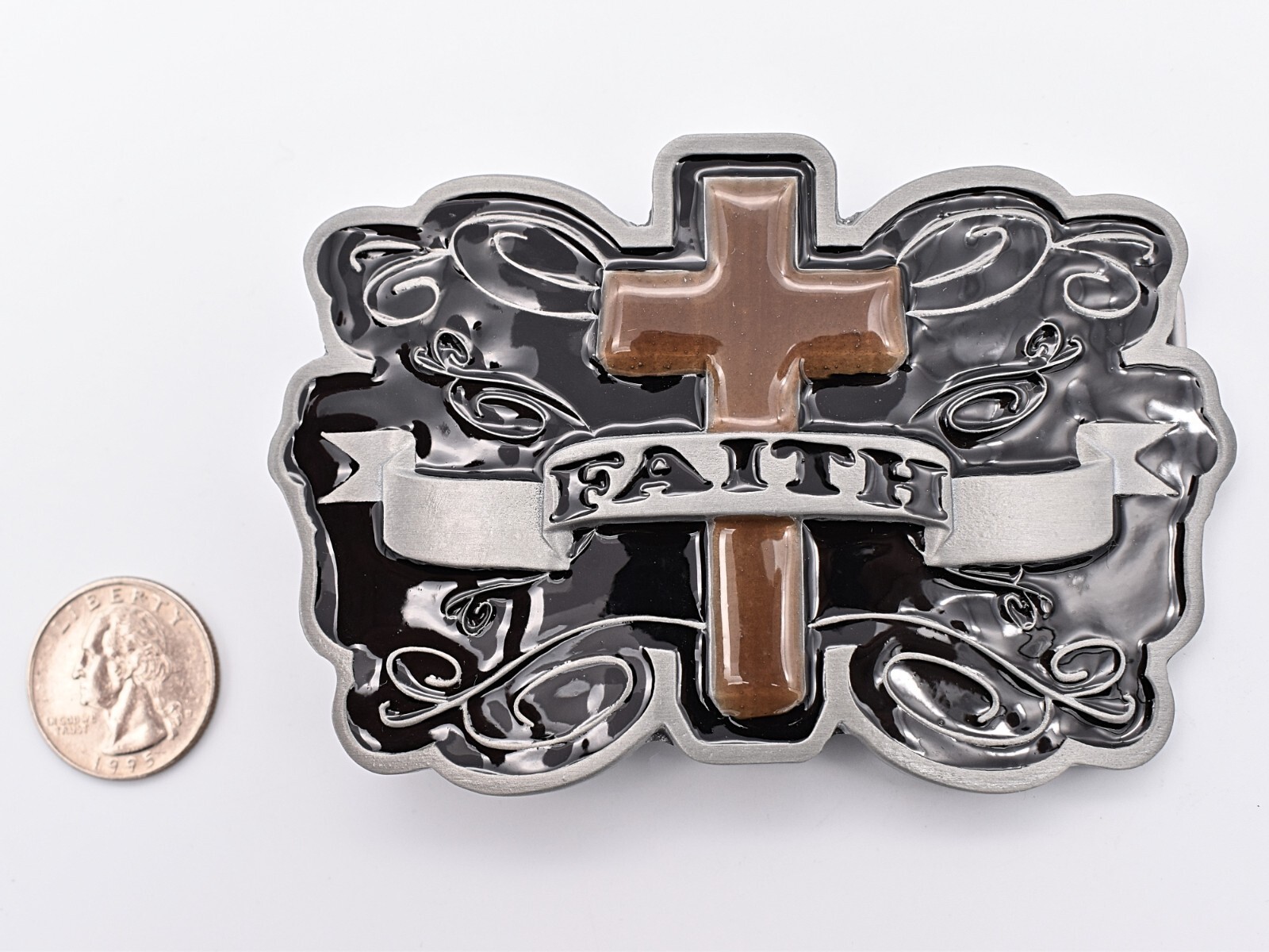 Cross Western Cowboys of Faith Belt Buckle - Gem