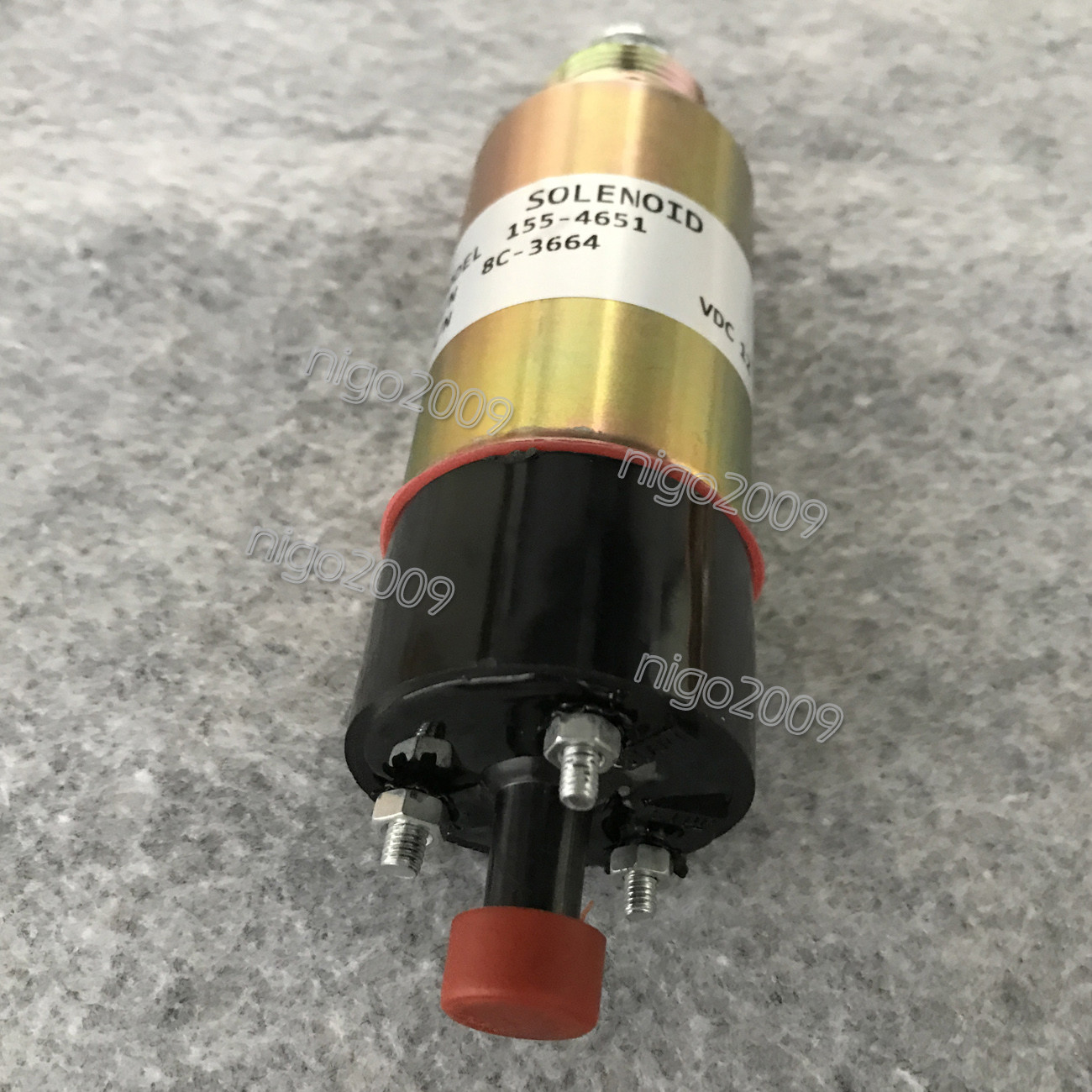 12V Fuel Shut Off Stop Solenoid Valve 155-4651 for Caterpillar CAT 8C ...