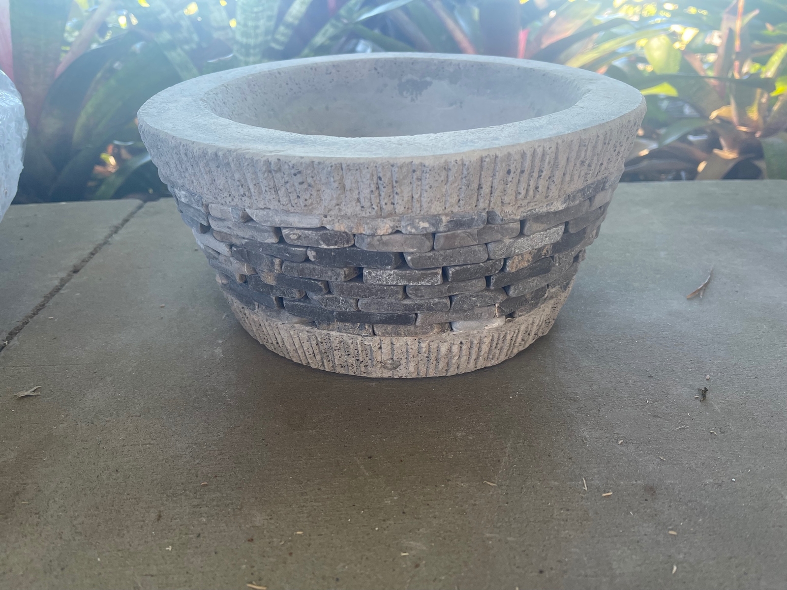NEW Balinese Hand Crafted Marble Chip Pot - Balinese Pot - Bali Garden ...