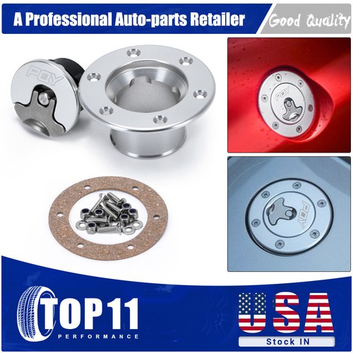 Billet Aluminum Universal Car Fuel Cell Gas Cap Flush Mount With 6Hole ...