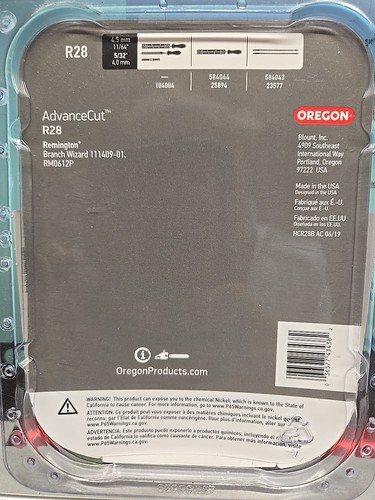 28DL 8" Oregon R28 Chainsaw Chain 6-inch 3/8 Pitch .043 Gauge 28 Drive ...