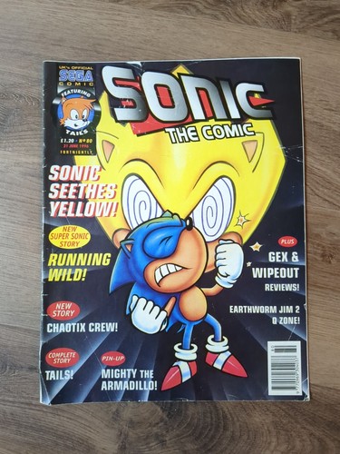 Sonic the Comic #80 - Low Grade - 1996 - HTF 1st UK Fleetway Super Sonic Cover! | eBay