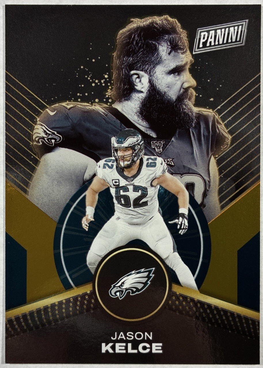 Jason Kelce 2024 Panini Player of the Day #69 Orange /199 Price Guide ...