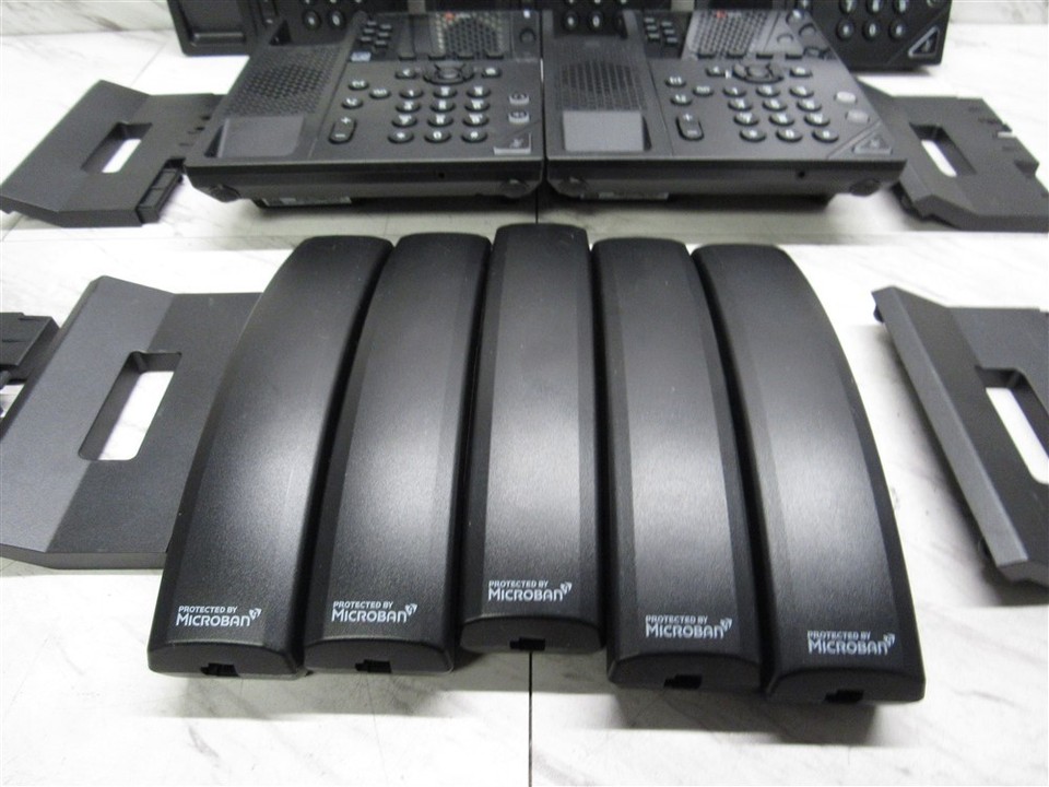 Lot of 5 Polycom VVX 350 Gigabit IP Desktop Office Phones POE TESTED ...
