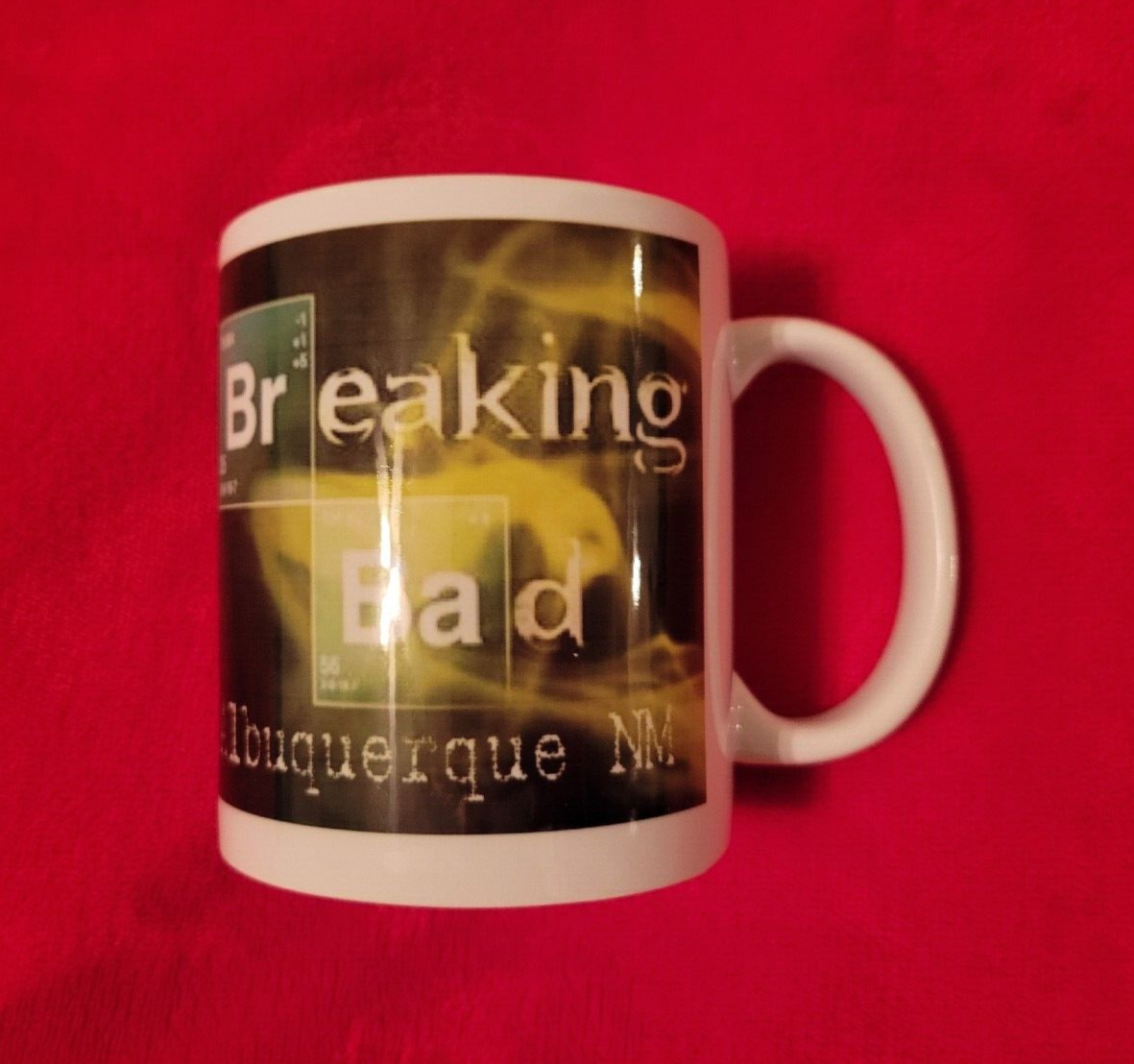 Breaking Bad Logo Coffee Tea Mug Green on White Albuquerque New Mexico ...