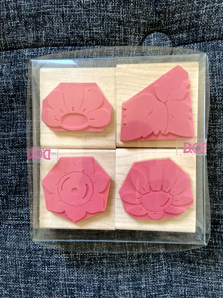 DOTS SUNSATIONAL FLOWERS JRL DESIGN S193 WM Rubber Stamps sunflower ...