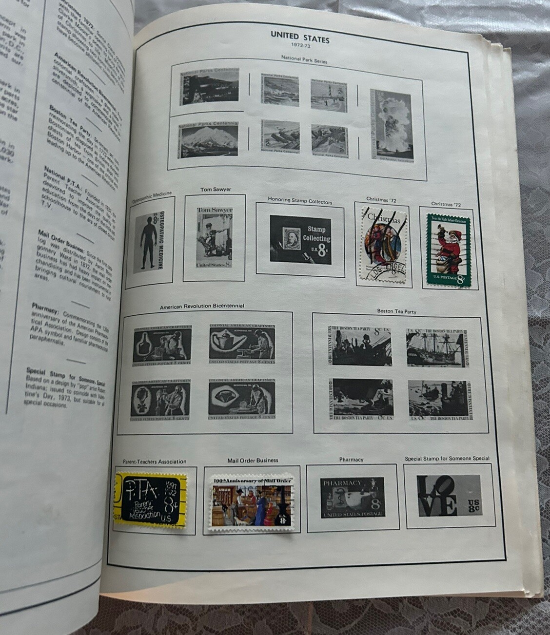 1974 Harris Freedom Stamp Album-United States-Many Stamps Included ...