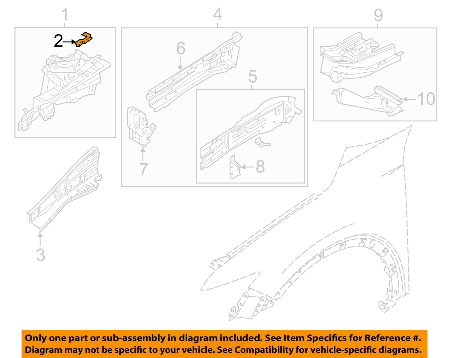 Mazda OEM 17-18 Cx-5 Fender-apron Assembly Bracket Left KB7W54290 for ...
