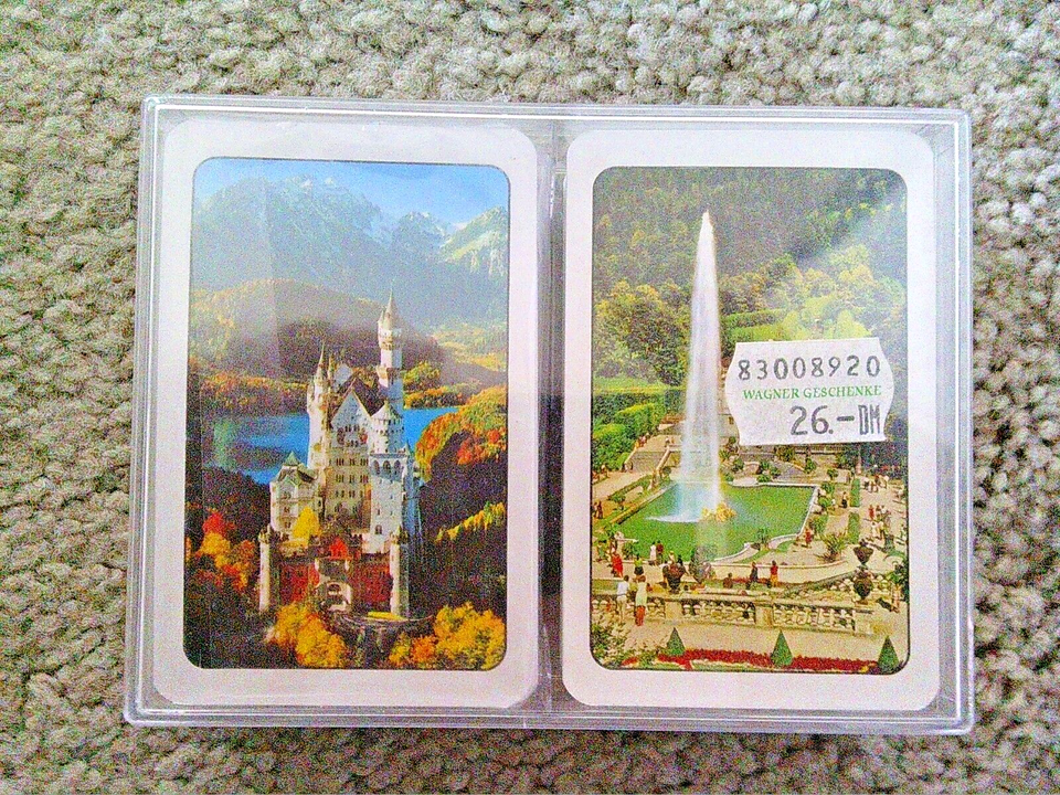 Vintage German Schmid Playing Cards Decks Castle Linderhof ...