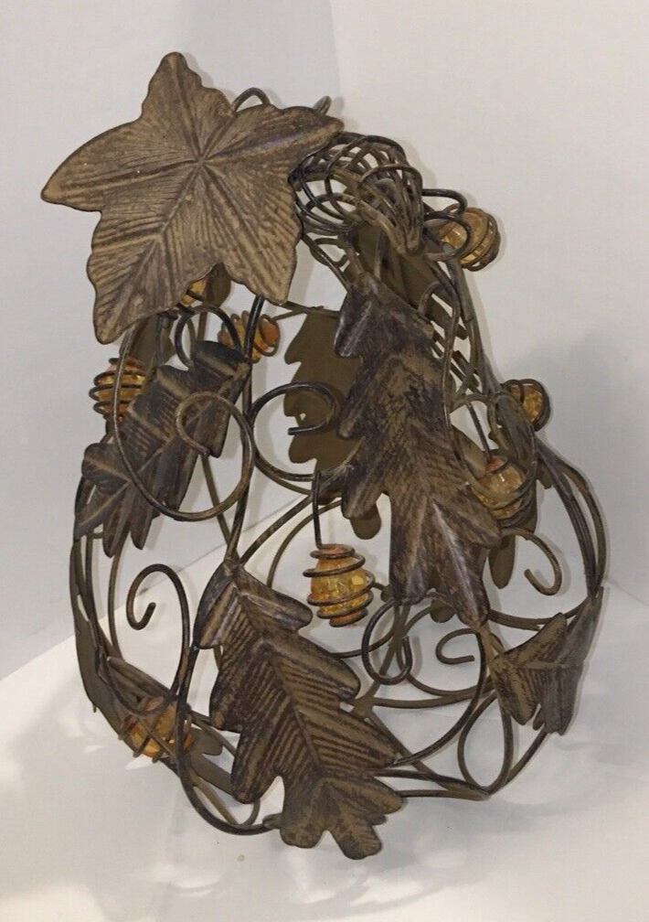 Metal Fall Pumpkin Decor Indoor Pumpkin Decoration Autumn Orange Large ...