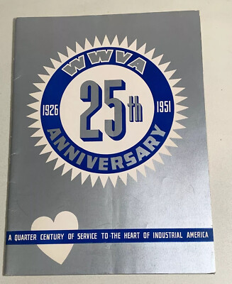WWVA Wheeling WV 25th Anniversary Magazine Radio CBS 1170 AM West ...