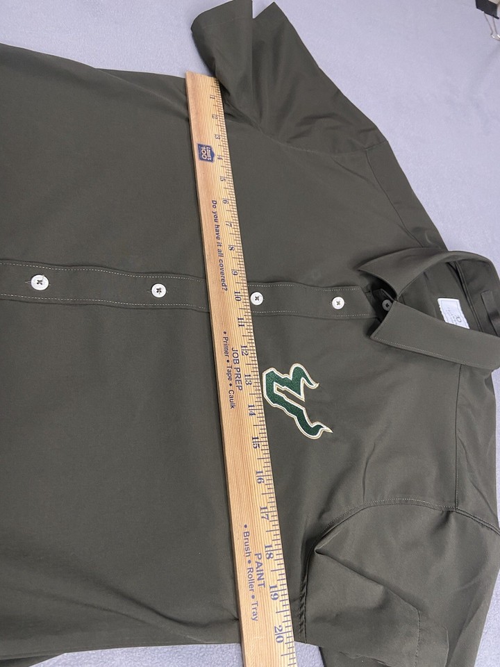 USF Bulls 7 Diamonds Shirt Mens Small Green Siena 4 Way Stretch ...