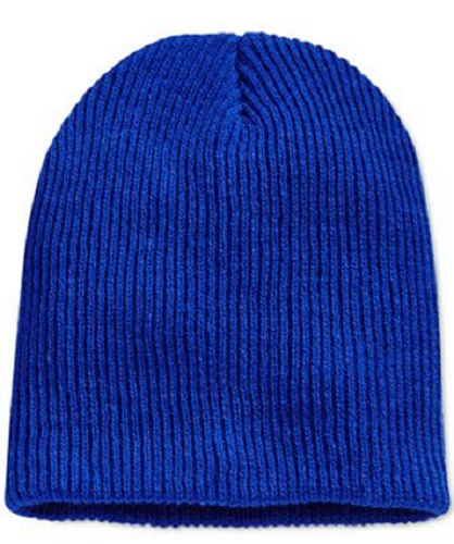 $46 Alfani Men'S Blue Solid Pull On Cap Ski Warm Hat Winter Beanie One ...
