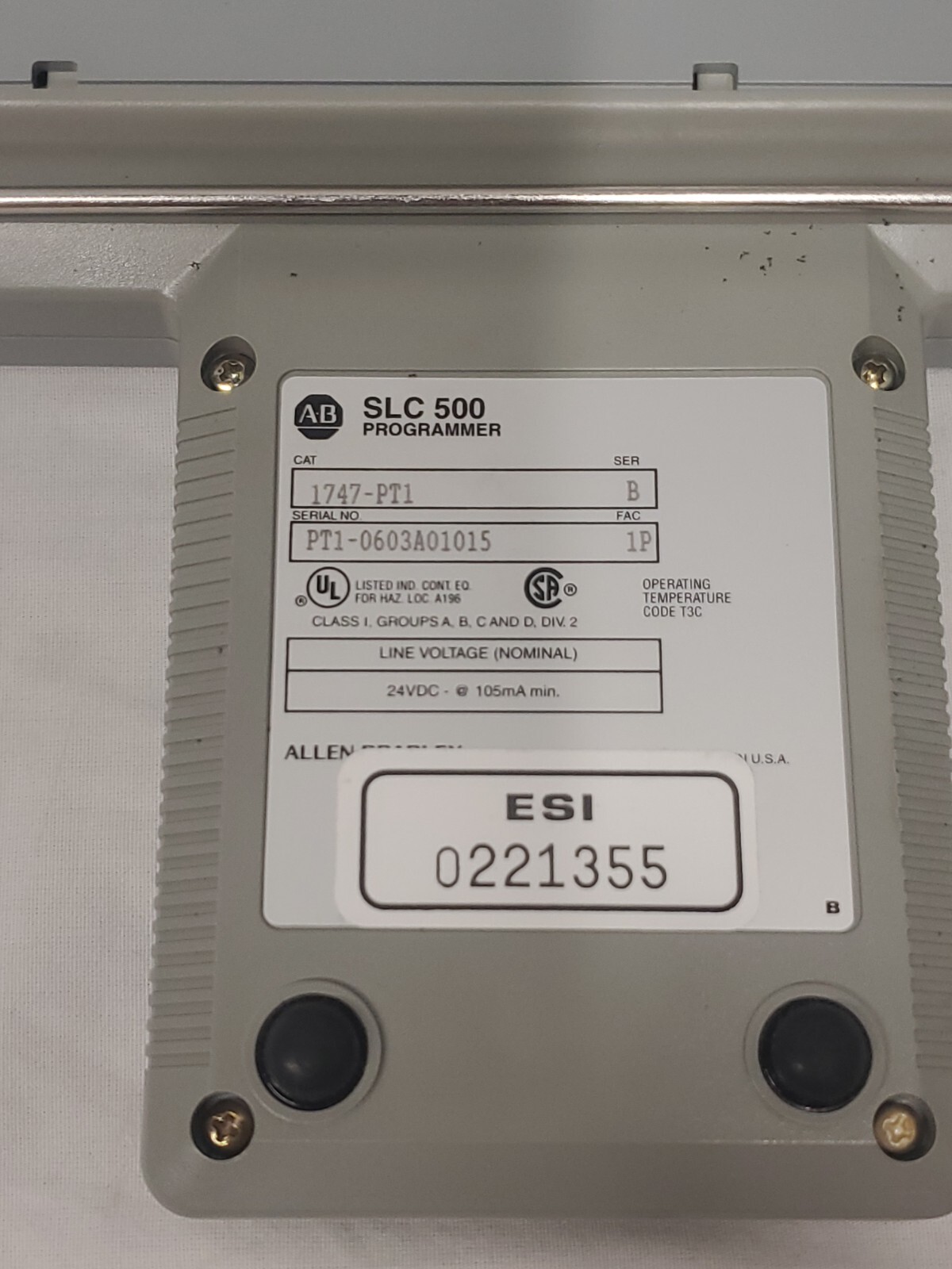 Allen Bradley 1747-PT1 SLC 500 Programmer Series-B - TESTED- | eBay