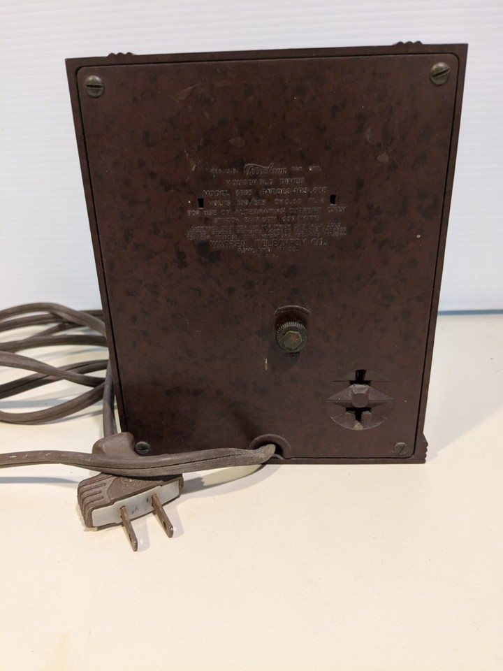 Telechron vintage electric clock with timer (for Repair or Parts) | eBay
