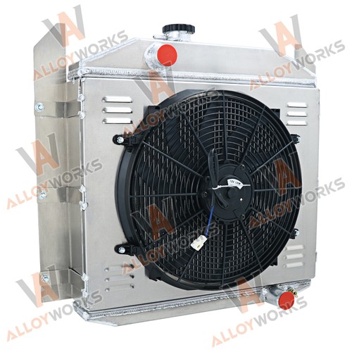 4 Row Radiator+Shroud Fan For Studebaker Commander Regal Deluxe 1949 ...