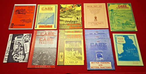 Lot of J.I. Case Farm Machinery Steam Tractor Literature Publication ...
