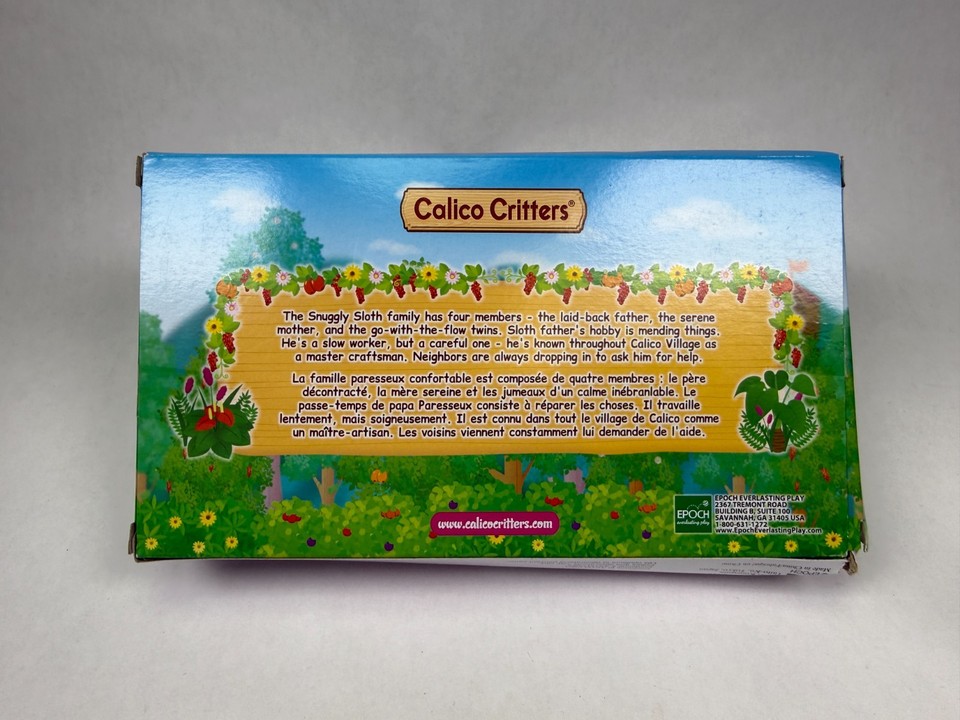 Snuggly Sloth Family Calico Critters Figure Doll Set New Sylvanian ...