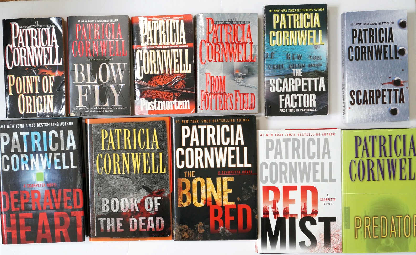 Patricia Cornwell Scarpetta Series Lot 11 Books Kay MIX Hardcover ...