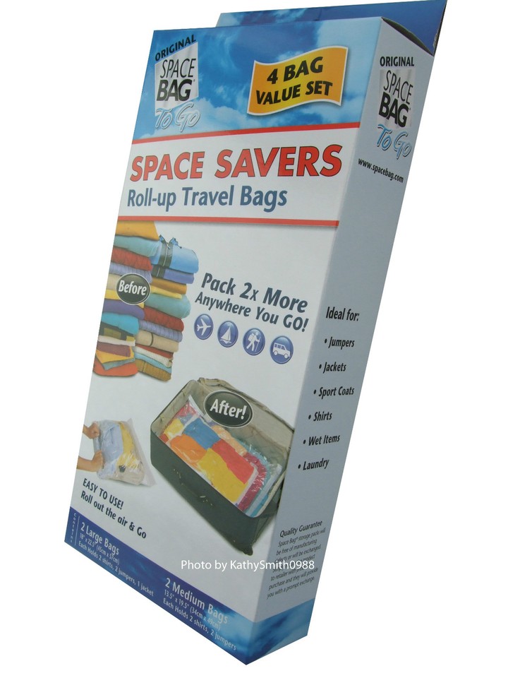 New Original Space Bag Vacuum Seal Travel Roll up bags, set of 4 | eBay