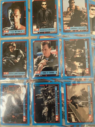 TERMINATOR 2: JUDGMENT DAY (Topps/1991) Complete ALL-STICKER Trading ...