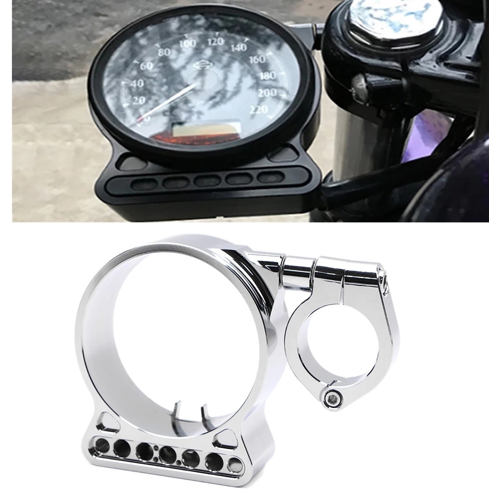 Side Mount Speedometer Relocation Bracket for Harley Sportster XL883 ...