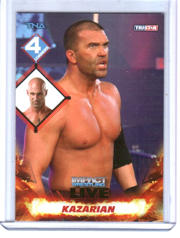 TNA Kazarian #18 2013 Impact Wrestling LIVE GOLD Parallel Card SN 8 of ...