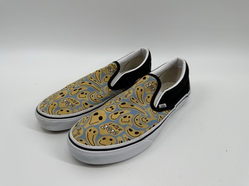 Vans Unisex 8 Men 9.5 Women Smiley Face Slip On Later 2020 Skate Shoes ...