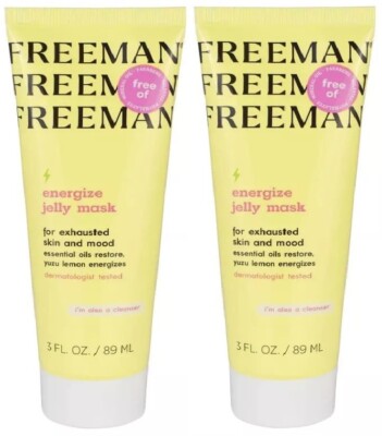 2 Pack- Freeman Energize Jelly Mask, for Dry Skin, 3 oz | eBay