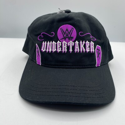 WWE Undertaker Hat Snapback Adult OSFA Black Purple Twill WWF Wrestling ...