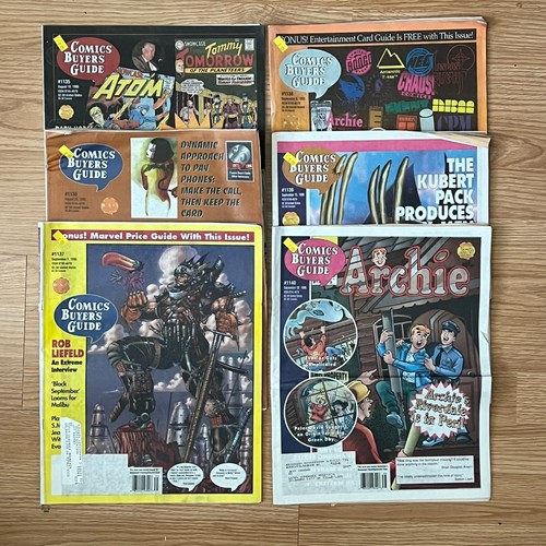 6 Comics Buyer's Guide CBG Comic Fandom VTG 1995 Straight Run Issues ...