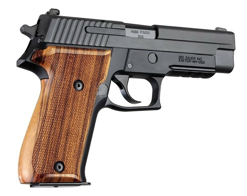 Hogue Grip For Sig Sauer P226 DA/SA Goncalo checkered wood * 26211 ...