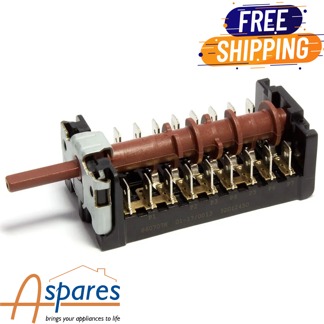 Genuine BUSH Oven Cooker Selector Switch AE66SCA 7LA-GOTTAK 32012450 ...