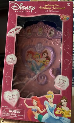 NEW Disney Princess Interactive Talking Journal w/ 3 Princesses | eBay