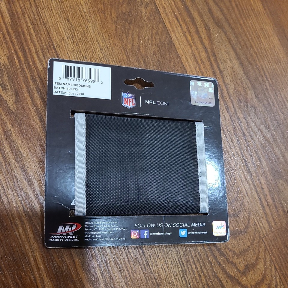 WASHINGTON REDSKINS OFFICIAL LICENSED NFL Nylon Trifold Wallet - NEW | eBay