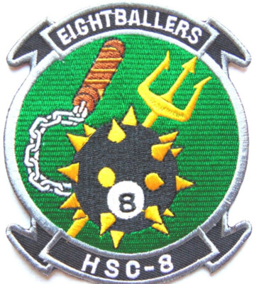 USN Helicopter Sea Combat Squadron Eight (HSC-8) "Eightballers" Patch ...