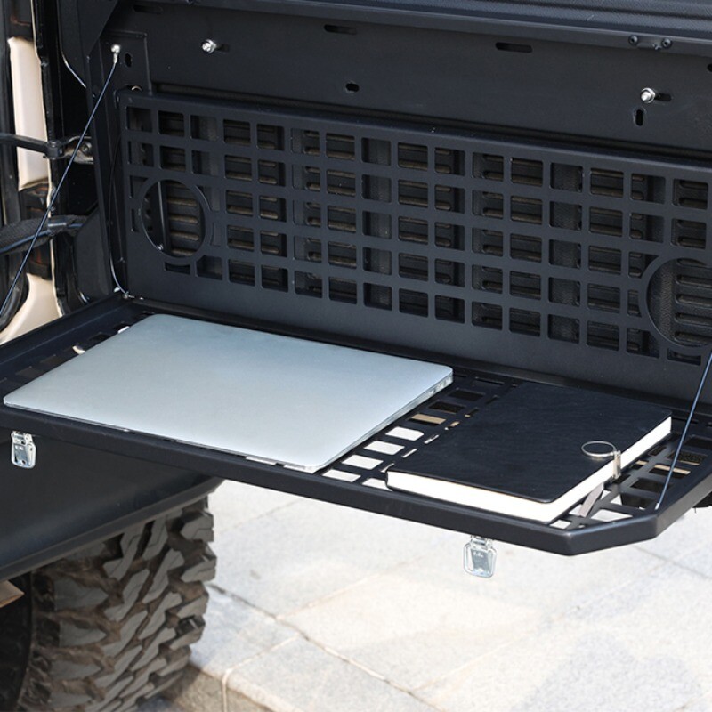 Foldable Rear Tailgate Door Table Storage Cargo Shelf For Jeep Wrangler ...