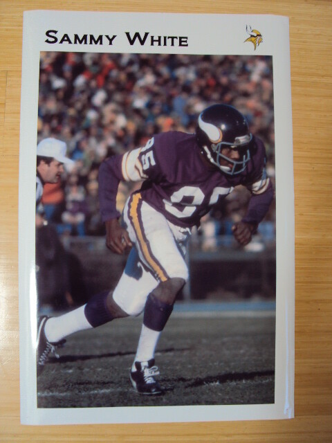 1978 SAMMY WHITE Minnesota Vikings Sports Poster NFL Action Shot 24X36 ...