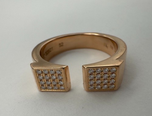 Omega My Choice 750 YG Yellow Gold & Diamond Ring | eBay