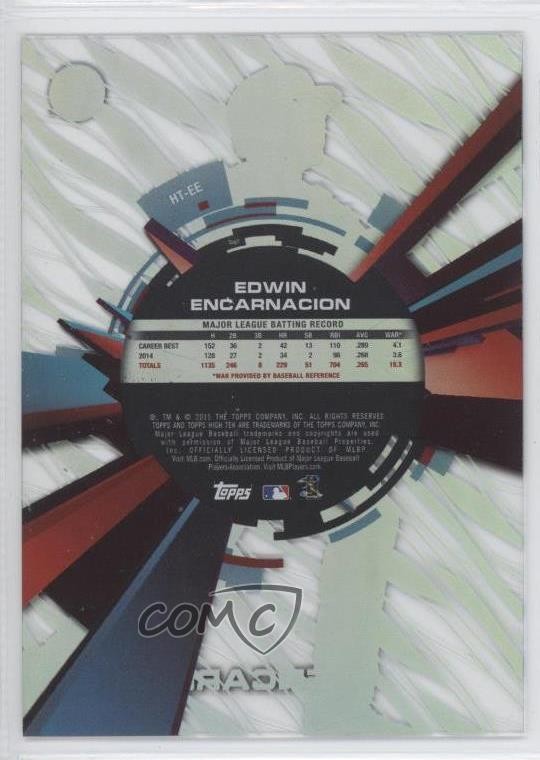 2015 Topps High Tek Grass Pattern 1 Grass/Waves Edwin Encarnacion #HT ...