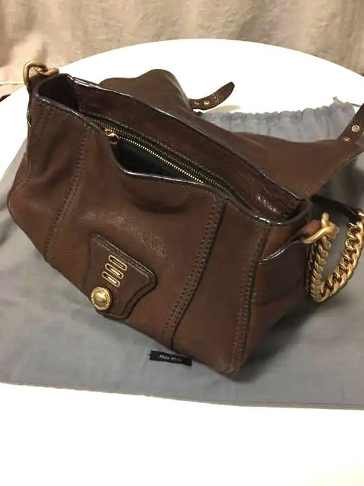 miu miu/Miu Miu shoulder bag [Good condition] Gold chain | eBay