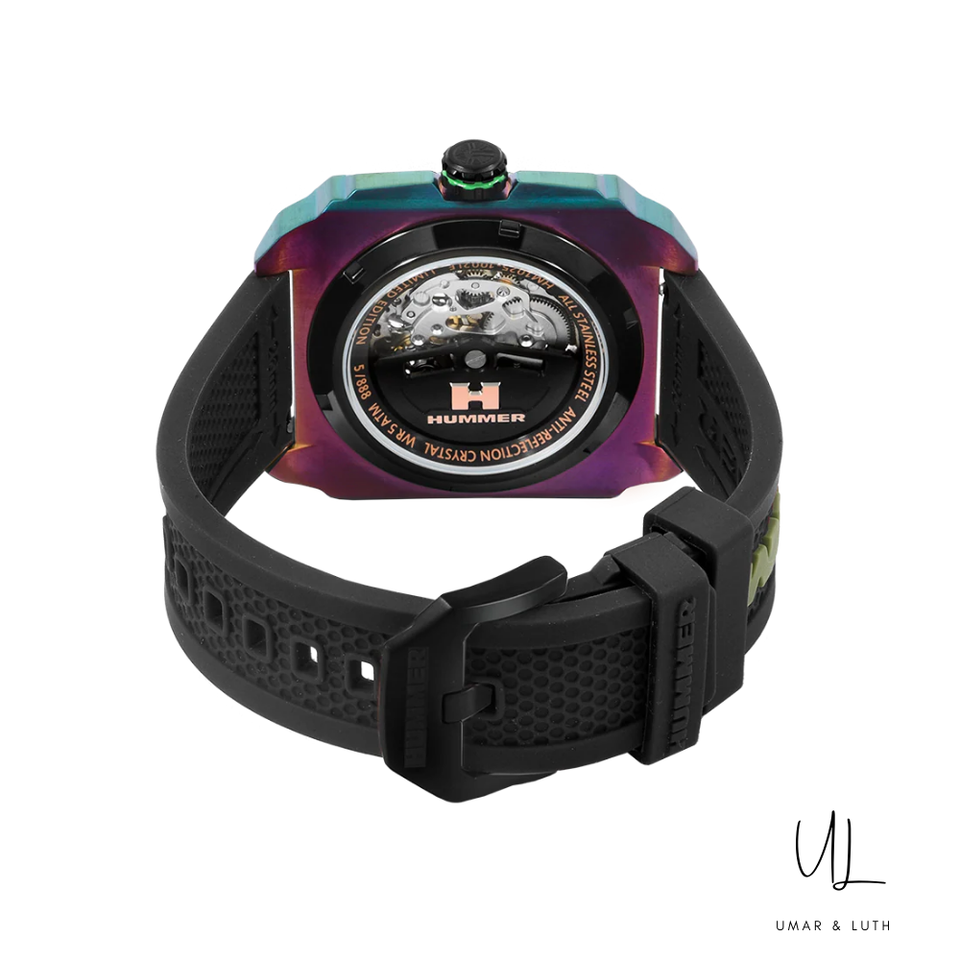Hummer Lux Men Automatic Limited Edition Japanese ATM5 Green Gun | eBay