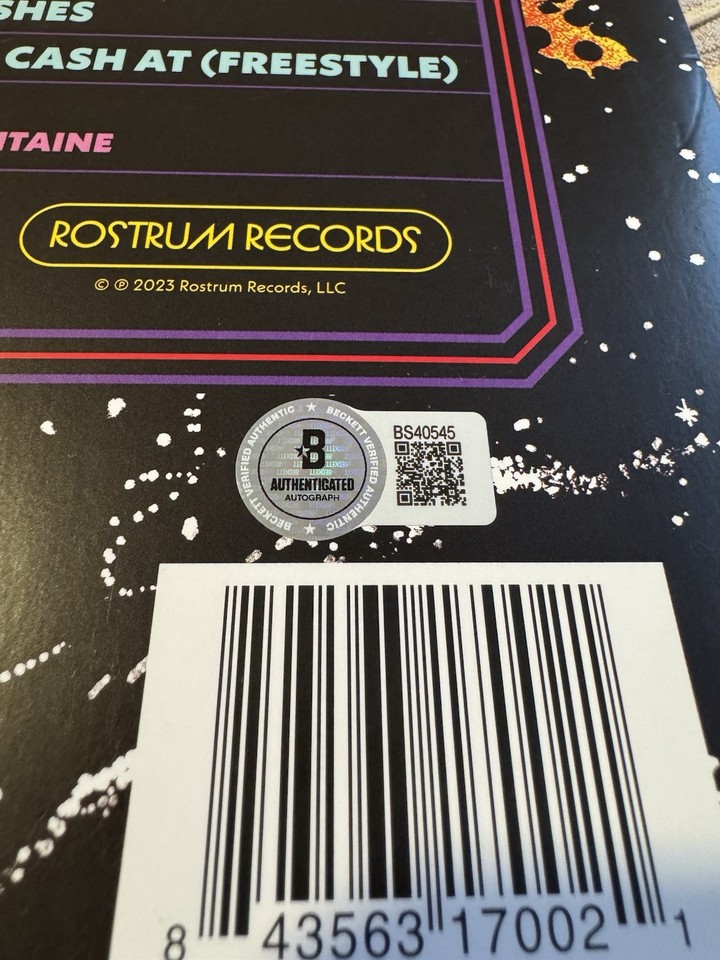 Wiz Khalifa Signed Vinyl Star Power Beckett Coa Authentic Auto Rapper ...