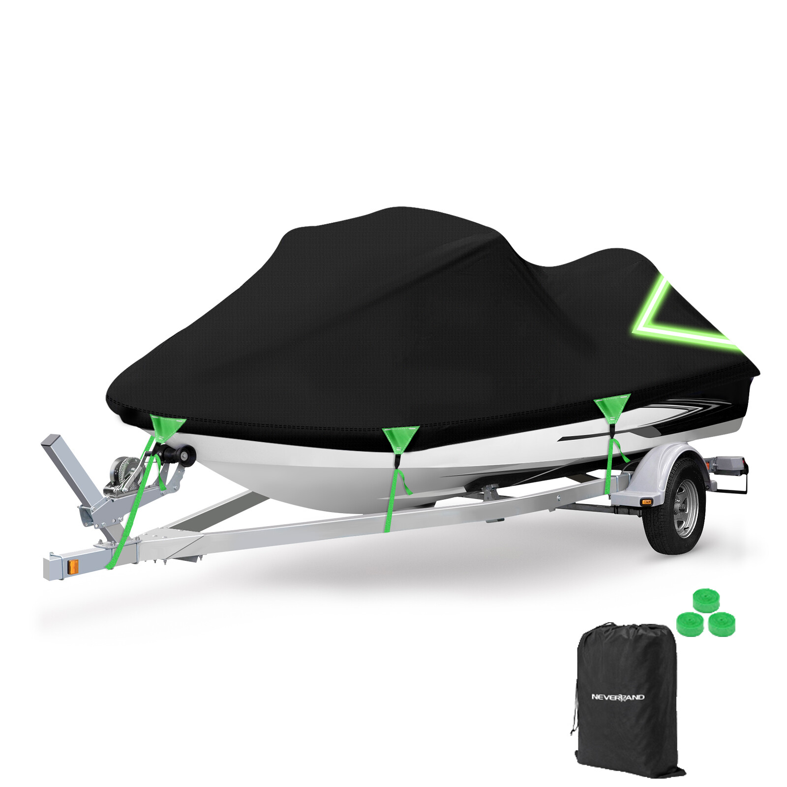 300D Jet Ski Trailerable PWC Cover 3 Seater Waterproof For Kawasaki ...