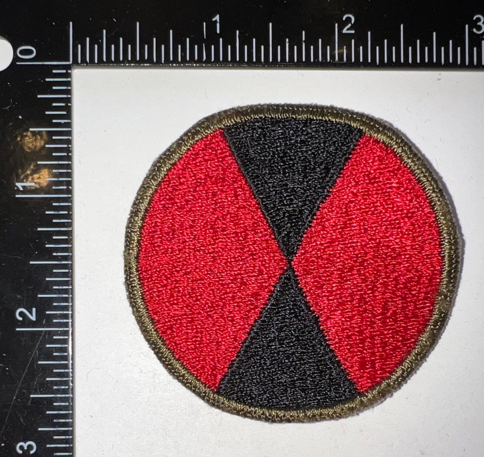 WWII US Army 7th Infantry Division Hourglass Variation Patch | eBay