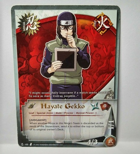 Hayate Gekko #100 Gold Foil Text Naruto TCG CCG Card | eBay UK