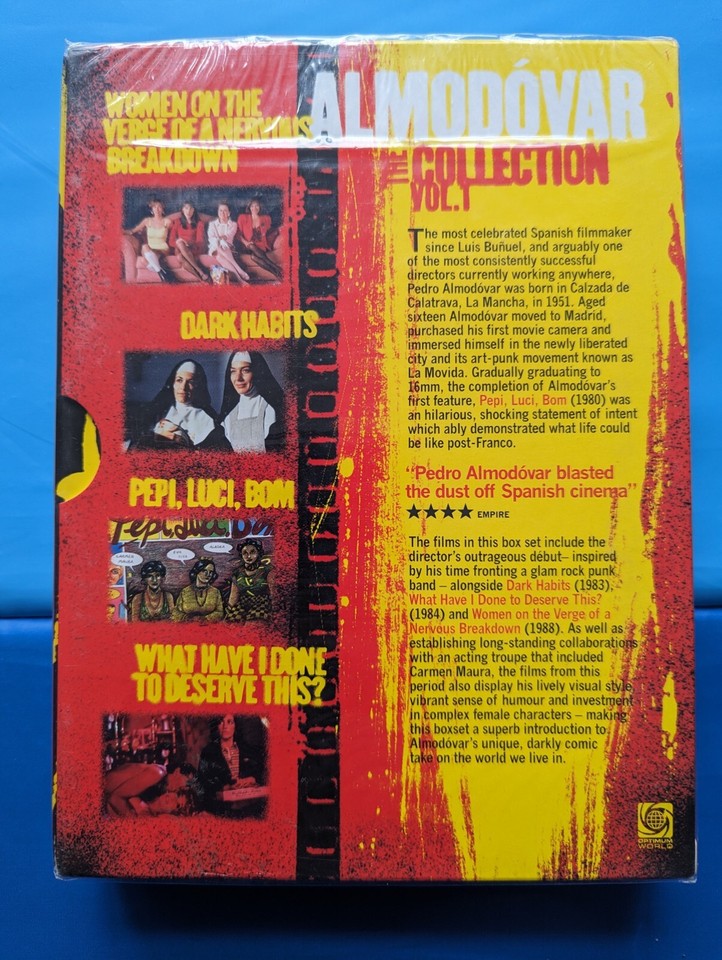 Pedro Almodovar Collection - Vol.1 DVD New And Sealed 4 Films ...