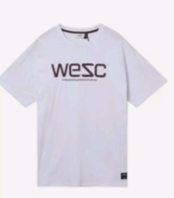 WeSC Mens WeSC Mason Logo T-Shirt - Mens White Unisex S / M / 3 | eBay
