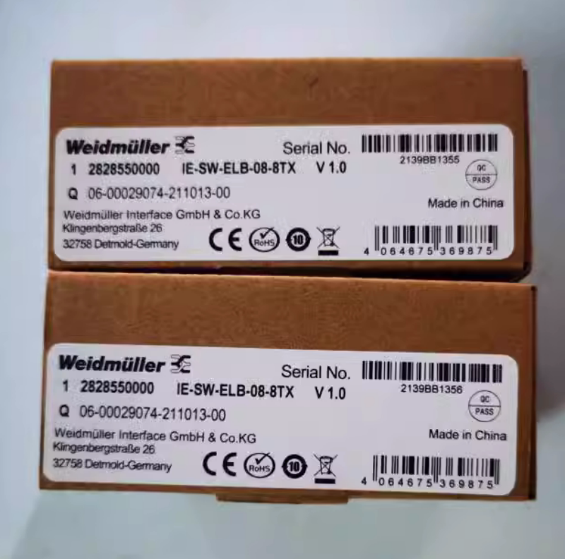 1pcs Weidmüller IE-SW-ELB-08-8TX Industrial Ethernet Switch 2828550000 ...