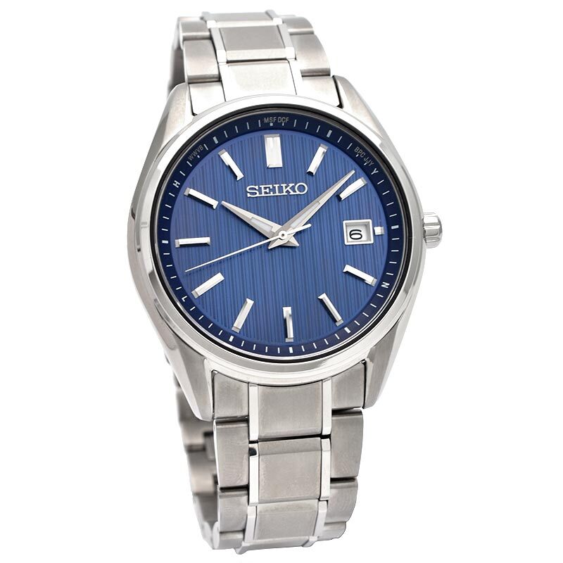 SEIKO SELECTION SBTM339 Titanium Radio Solar Watch Navy Dial 39.5mm | eBay